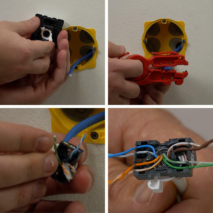 Comment câbler une prise RJ45 Mosaic ? - professionnel | Legrand