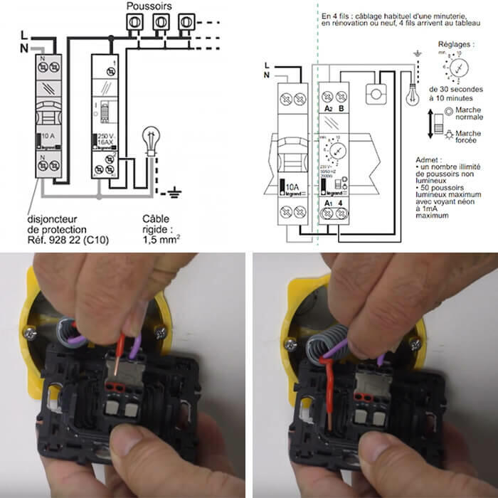 Comment brancher un bouton poussoir ? - particulier | Legrand Comment brancher un bouton poussoir ? - particulier | Legrand
