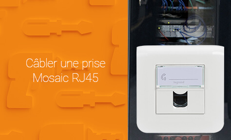 Comment câbler une prise RJ45 Mosaic ? - professionnel | Legrand